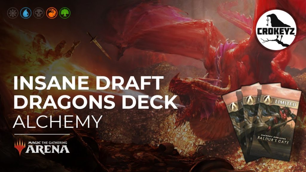 INSANE DRAFT! Temur Dragons Alchemy Baldur’s Gate | CROKEYZ MTG Arena ...