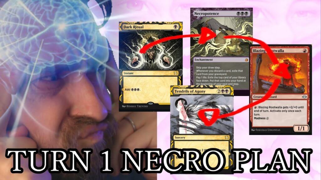 HOW TO NOT WIN TURN 1 WITH NECROPOTENCE, WITH EXAMPLES. Timeless MTG ...