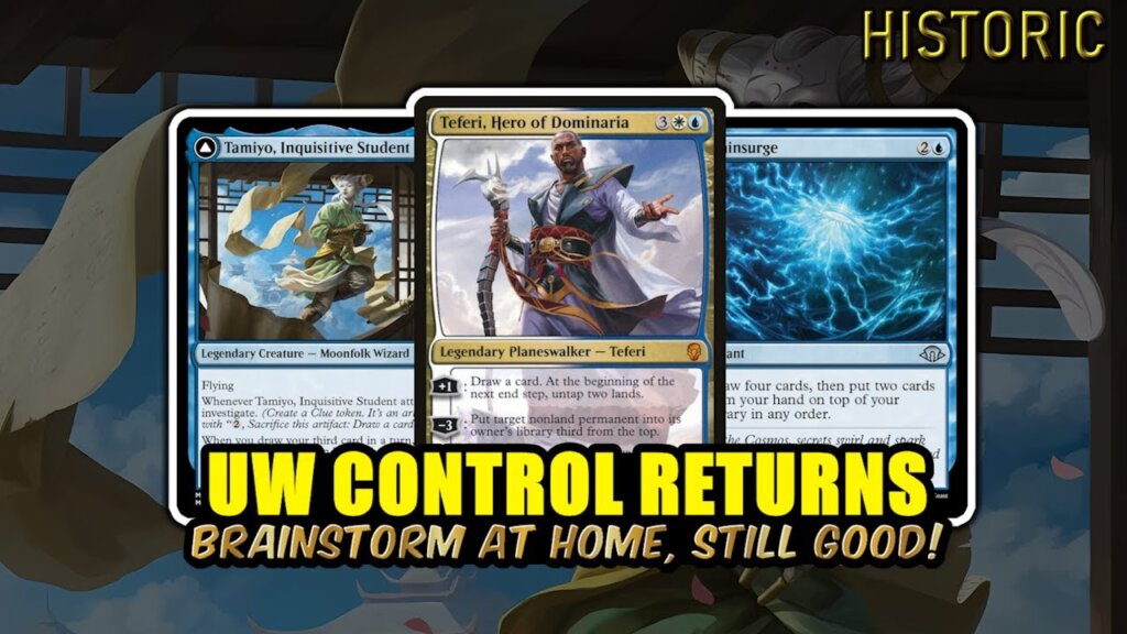 UW Control Finally Returns With 3 Mana Brainstorm! | Historic BO3 | MTG Arena | MTGアリーナデッキ保管庫