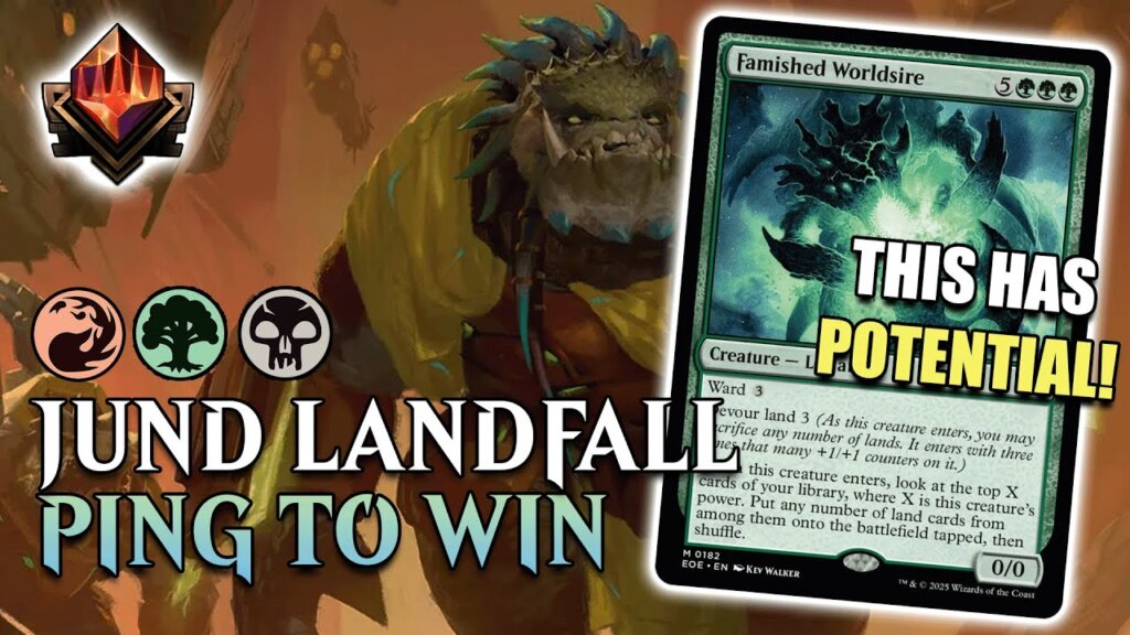 🔥🌳💀 JUND LANDFALL WITH FAMISHED WORLDSIRE GOES CRAZY! | MTG ARENA ...