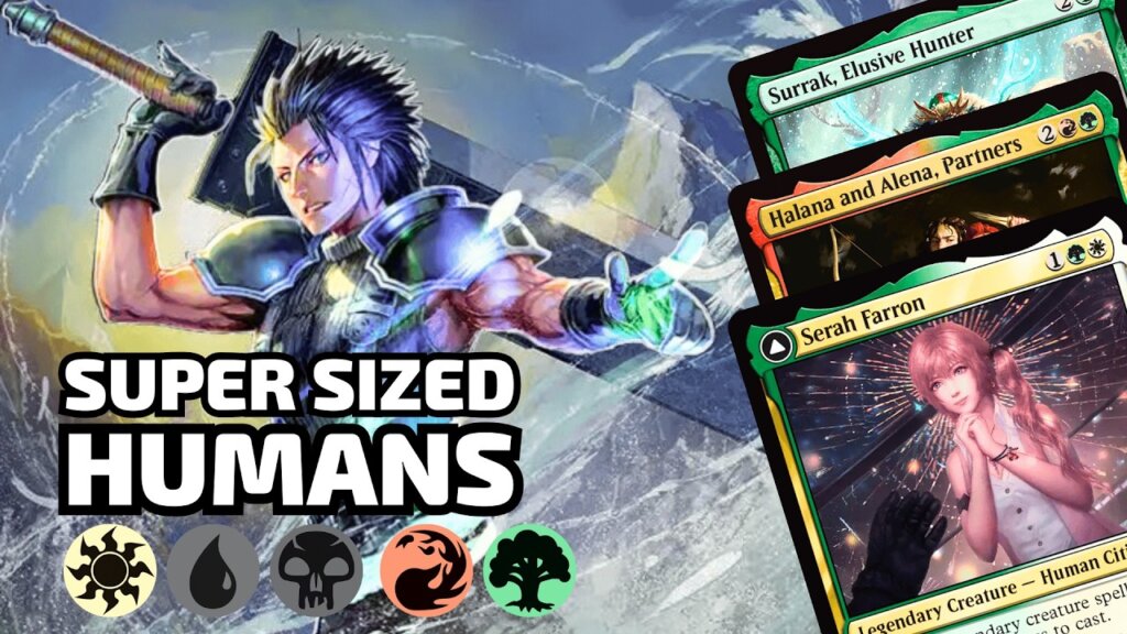 🟢🔴⚪Overwhelm Opponents With HUGE Naya Humans! | MTG Arena Standard ...